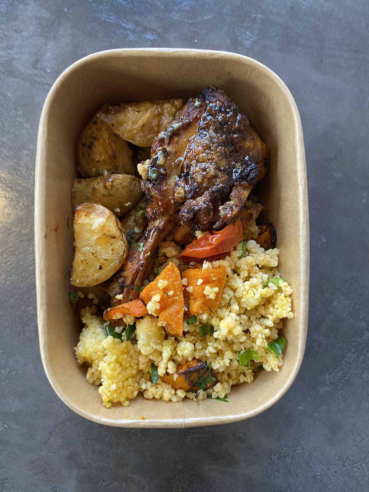 Simple food meat box